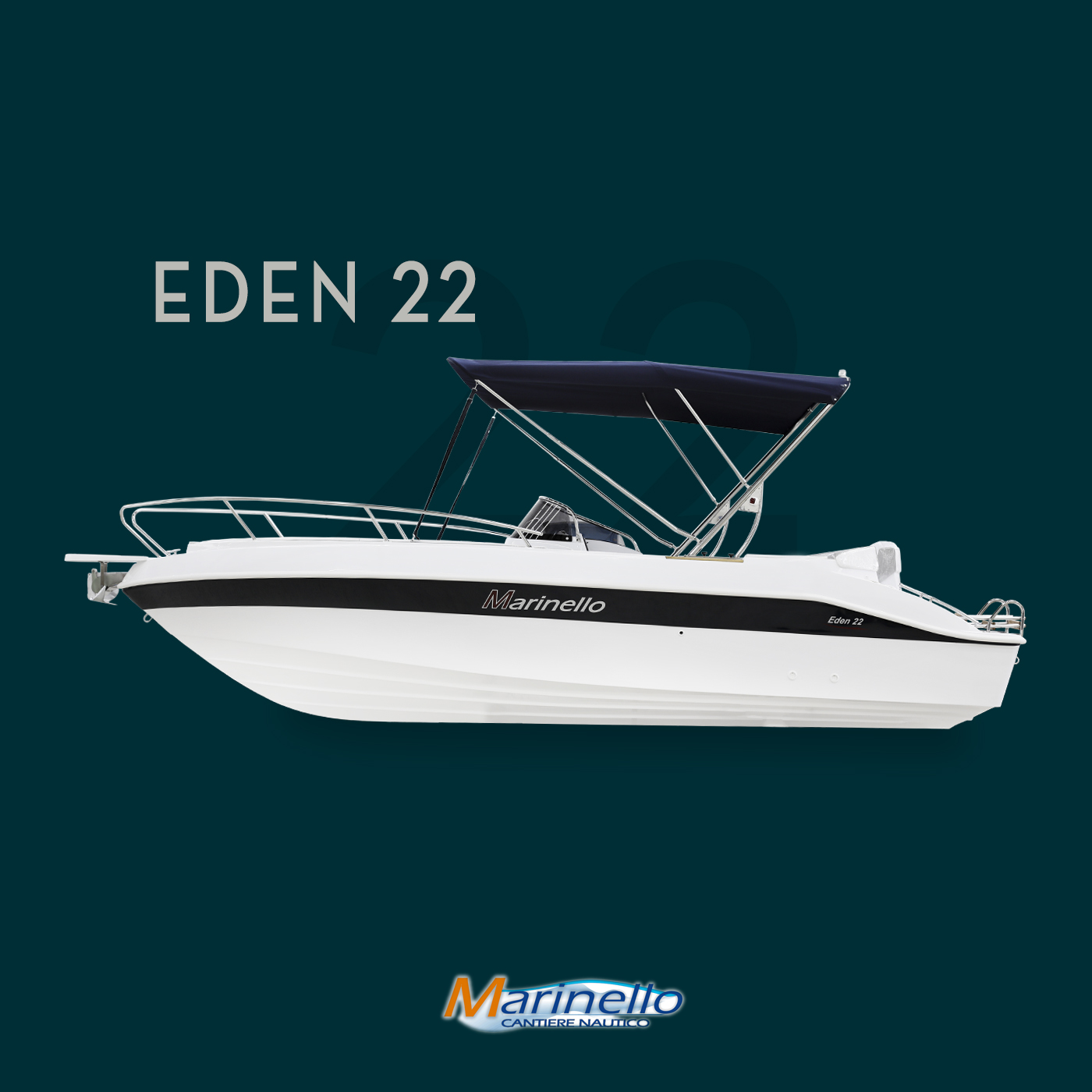 Marinello EDEN 22 külmotoros hajótest (6,8 méter / maximum 9 fő)